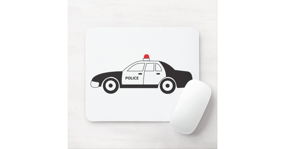 Toy Police Car Design Mouse Pad | Zazzle