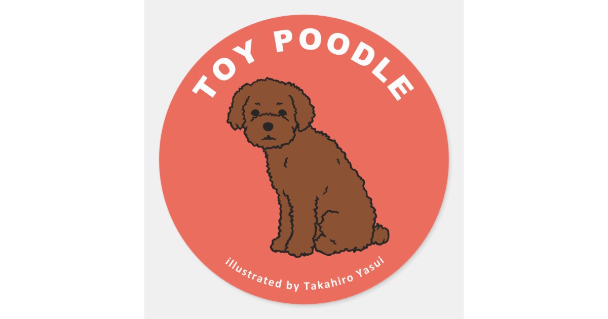 Toy Poodle Sticker | Zazzle