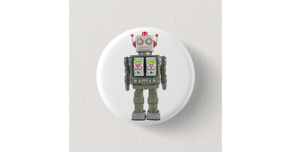 Toy Robot Button | Zazzle.com