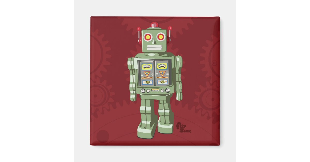 Toy Robot Magnet | Zazzle
