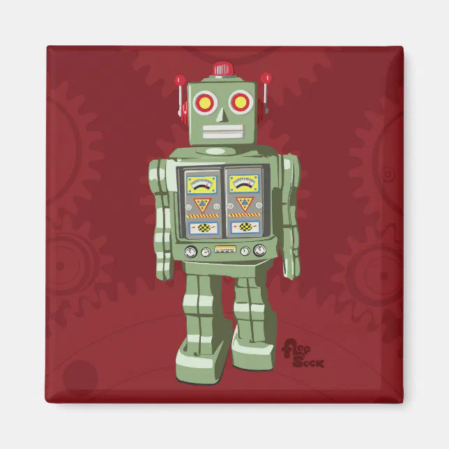 Toy Robot Magnet | Zazzle