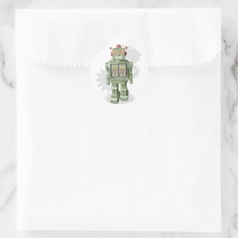 Toy Robot Stickers | Zazzle