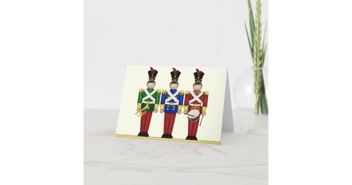 Toy Soldiers Christmas Card | Zazzle