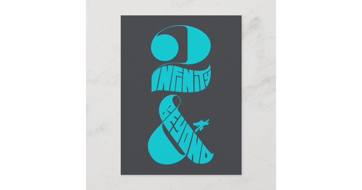 Toy Story | 2 Infinity & Beyond Logo Postcard | Zazzle