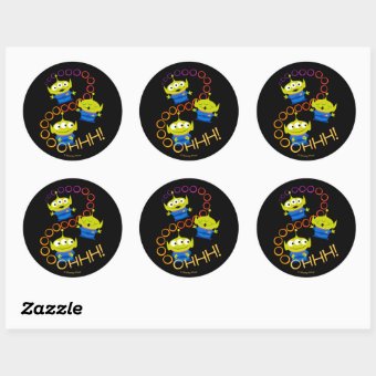 Toy Story 4 | Aliens "Ooooh" Classic Round Sticker | Zazzle