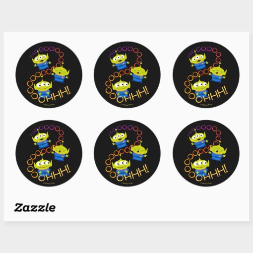 Toy Story 4 | Aliens "Ooooh" Classic Round Sticker | Zazzle
