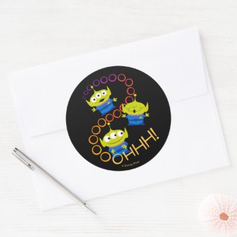 Toy Story 4 | Aliens "Ooooh" Classic Round Sticker | Zazzle
