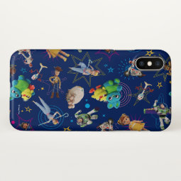 Toy Story 4 | Blue Toys Toss Pattern iPhone Case | Zazzle