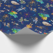 Toy Story 4 | Blue Toys Toss Pattern Wrapping Paper | Zazzle