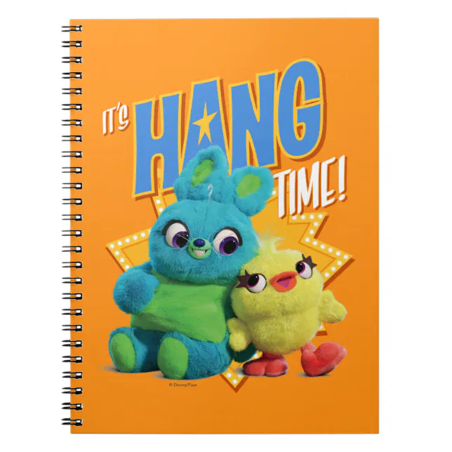 Toy Story 4 | Bunny & Ducky "It's Hang Time" Notebook | Zazzle