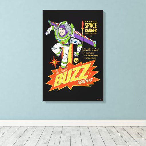 Toy Story 4 | Buzz Lightyear Action Figure Ad Canvas Print | Zazzle
