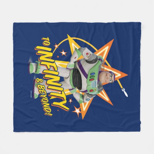 Toy Story 4 | Buzz "To Infinity & Beyond" Stars Fleece Blanket | Zazzle