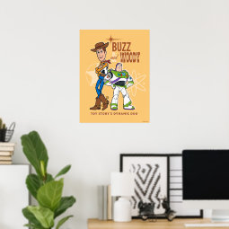 Toy Story 4 | Buzz & Woody "Dynamic Duo" Poster | Zazzle