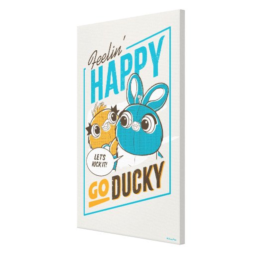 Toy Story 4 | Feelin' Happy Go Ducky Canvas Print | Zazzle