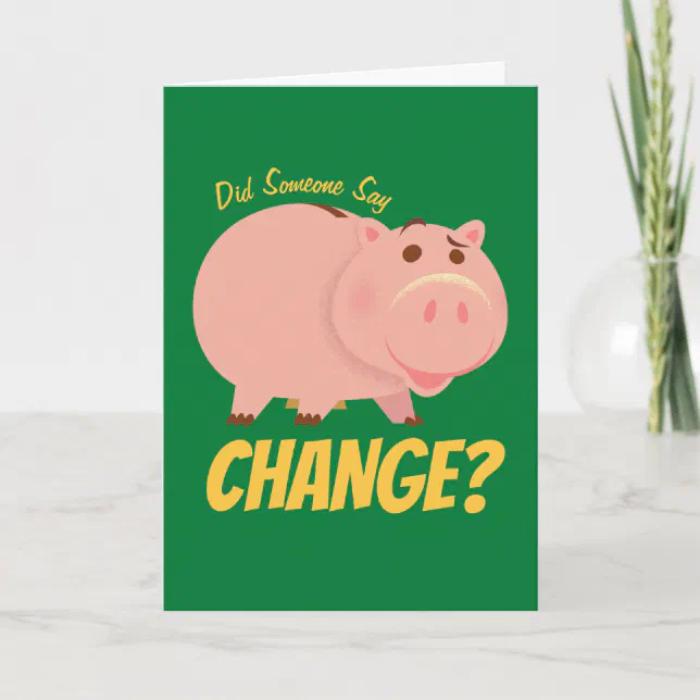 Toy Story 4 | Hamm Illustration Card | Zazzle