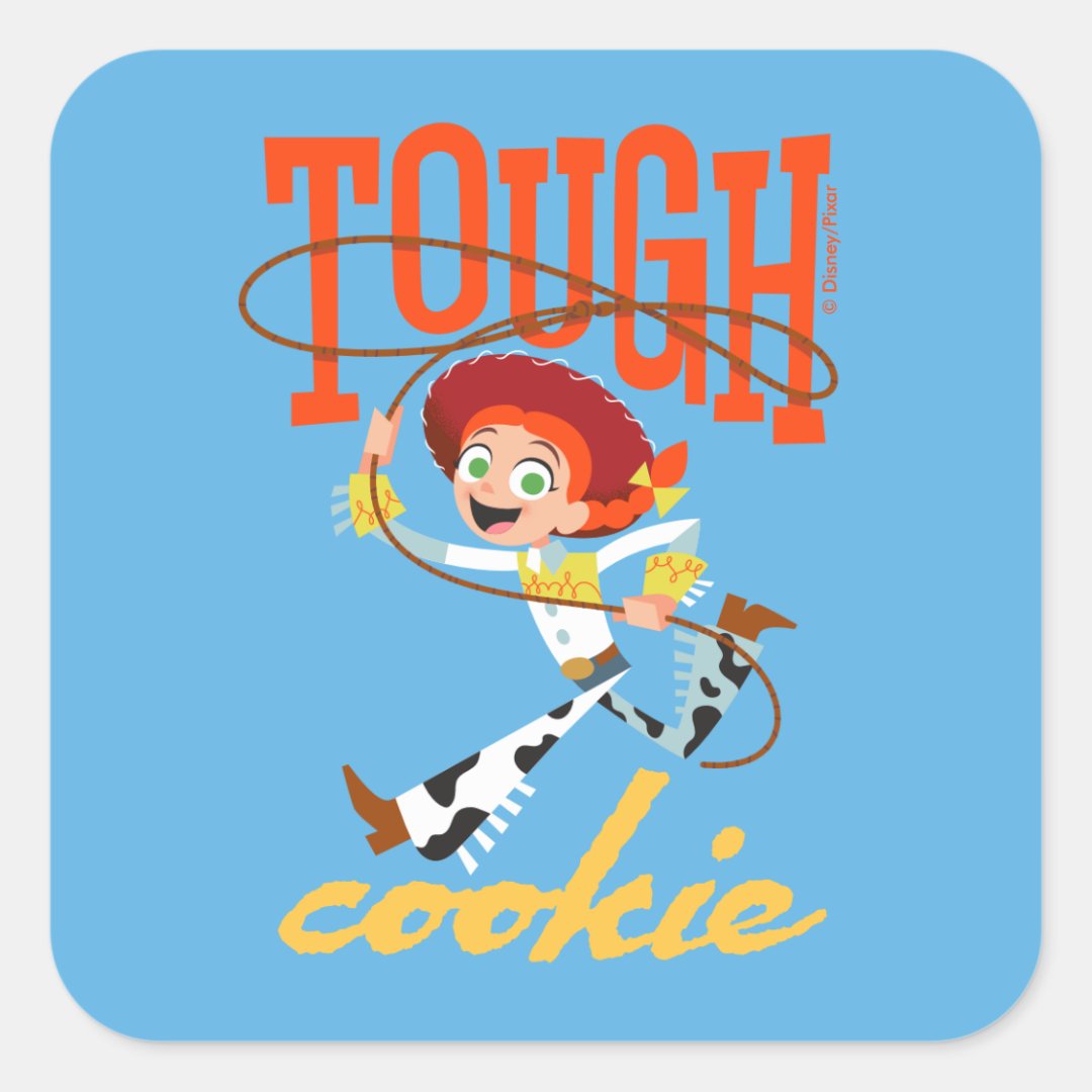Toy Story 4 | Jessie "Tough Cookie" Square Sticker | Zazzle