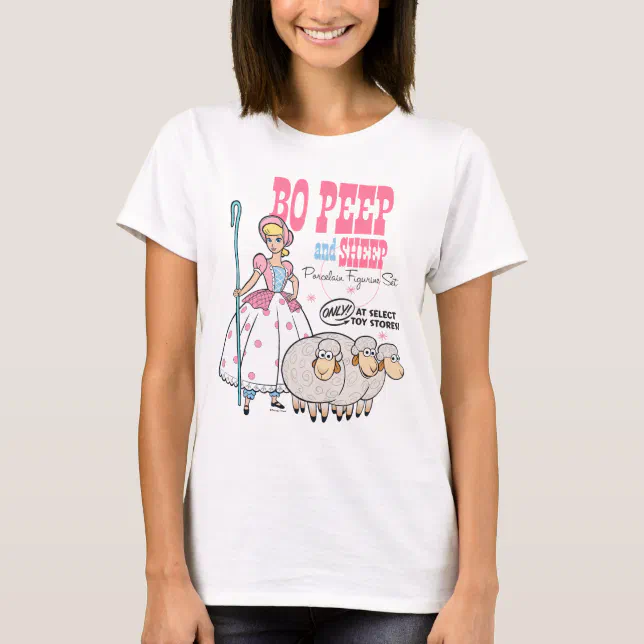 Toy Story 4 | Retro Bo Peep Figure Set Ad T-Shirt | Zazzle