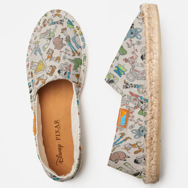 Toy Story 4 | Retro Character Toss Pattern Espadrilles | Zazzle