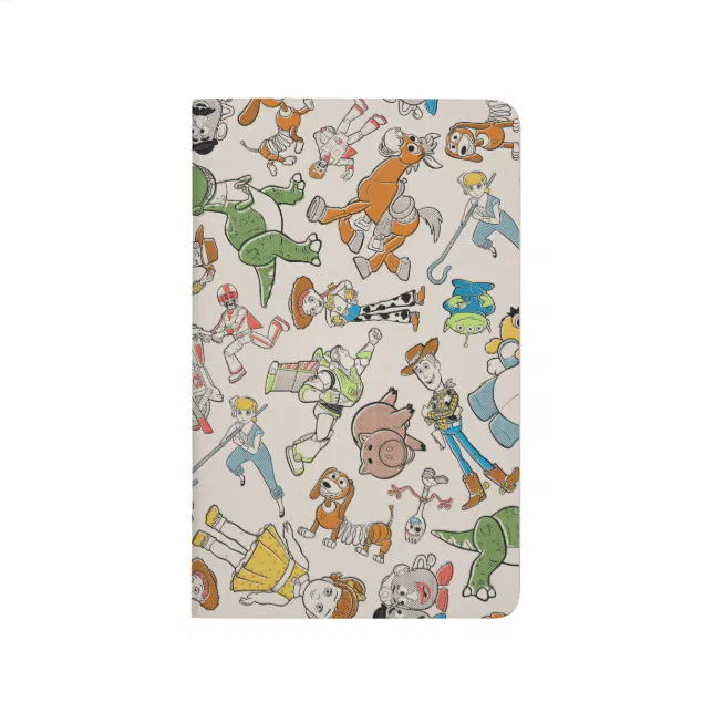 Toy Story 4 | Retro Character Toss Pattern Journal | Zazzle