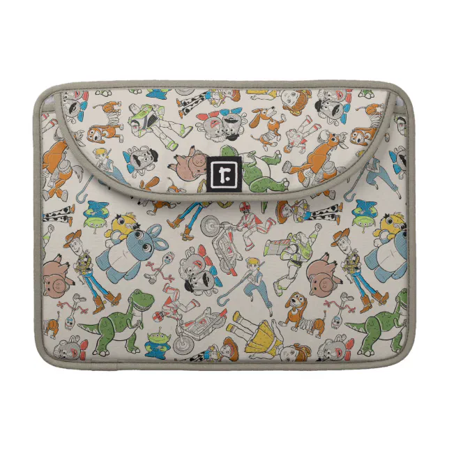 Toy Story 4 | Retro Character Toss Pattern MacBook Pro Sleeve | Zazzle