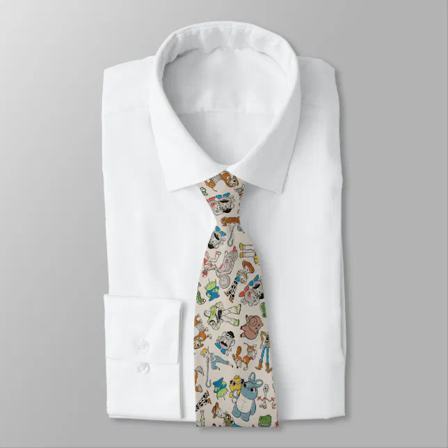 Toy Story 4 | Retro Character Toss Pattern Neck Tie | Zazzle