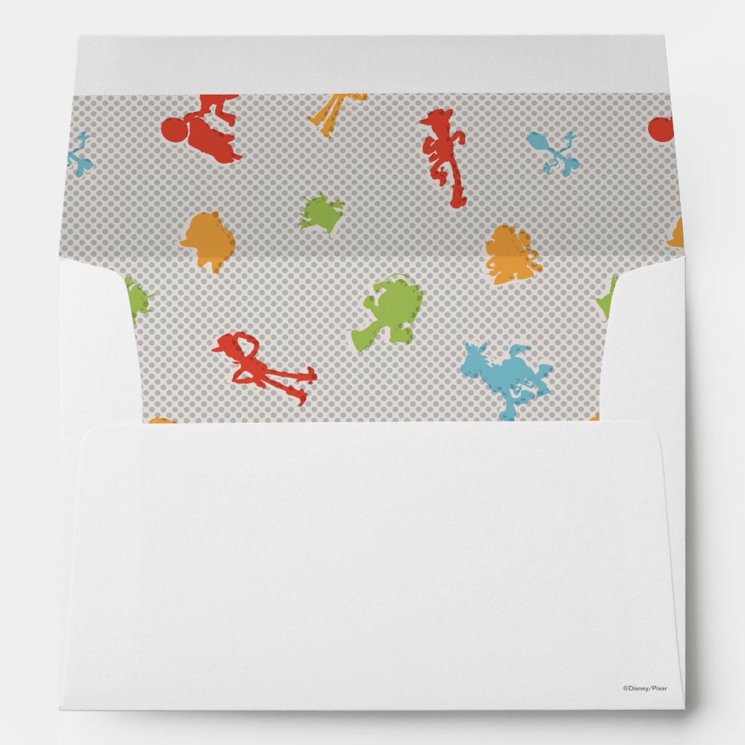 Toy Story 4 | Retro Toy Shape Toss Pattern Envelope | Zazzle
