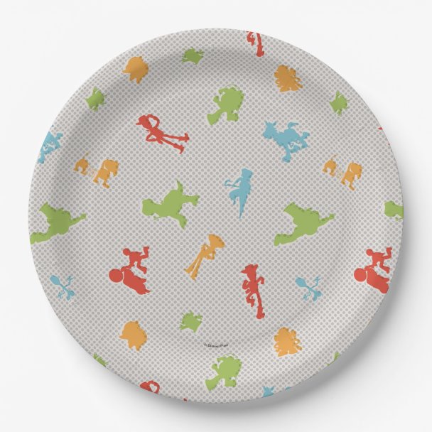 Toy Story 4 | Retro Toy Shape Toss Pattern Fabric | Zazzle