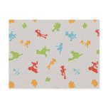 Toy Story 4 | Retro Toy Shape Toss Pattern Fabric | Zazzle