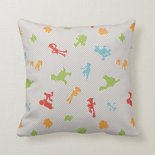 Toy Story 4 | Retro Toy Shape Toss Pattern Throw Pillow | Zazzle.com