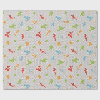 Toy Story 4 | Retro Toy Shape Toss Pattern Wrapping Paper | Zazzle