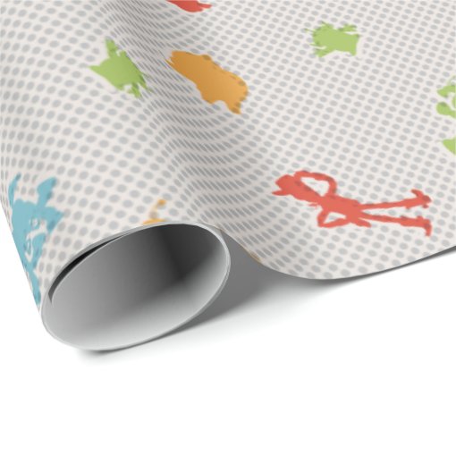Toy Story 4 | Retro Toy Shape Toss Pattern Wrapping Paper | Zazzle
