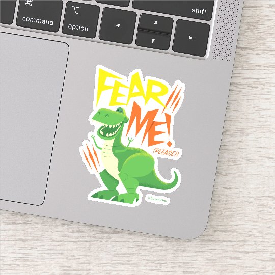 Toy Story 4 | Rex "Fear Me!" Sticker | Zazzle.com