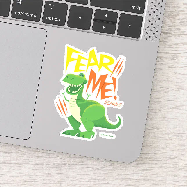 Toy Story 4 | Rex "Fear Me!" Sticker | Zazzle