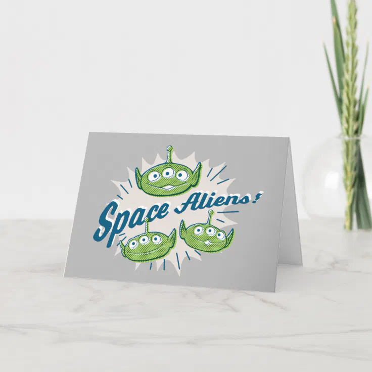 Toy Story 4 | "Space Aliens" Retro Graphic Card | Zazzle