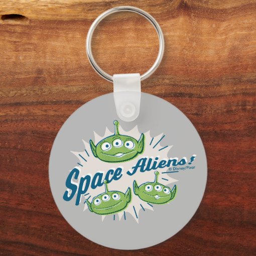 Toy Story 4 | "Space Aliens" Retro Graphic Keychain | Zazzle