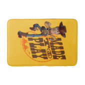 Toy Story 4 | Woody "Made To Play" Bath Mat | Zazzle