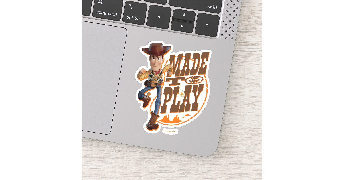 Toy Story 4 | Woody "Made To Play" Sticker | Zazzle