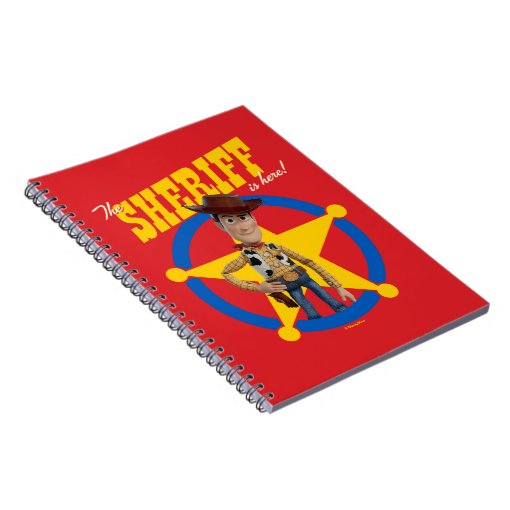 Toy Story 4 | Woody "The Sheriff Is Here" Notebook | Zazzle
