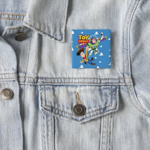 Toy Story 8Bit Woody and Buzz Lightyear Pinback Button | Zazzle