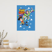 Toy Story 8Bit Woody and Buzz Lightyear Poster | Zazzle