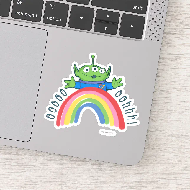 Toy Story Alien Rainbow Sticker | Zazzle