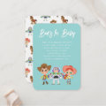 Toy Story Baby Shower Books for Baby Insert Card | Zazzle
