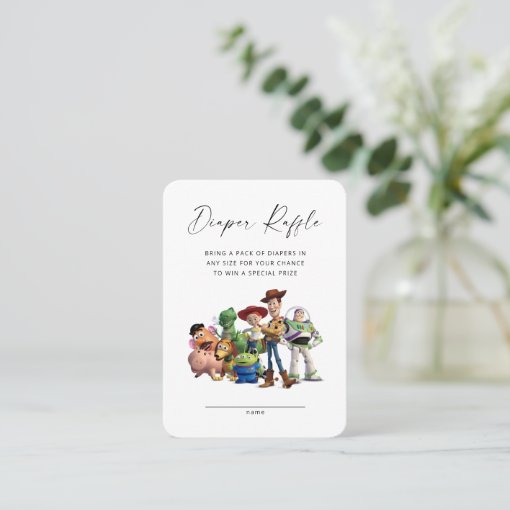 Toy Story Baby Shower Diaper Raffle Insert Card | Zazzle