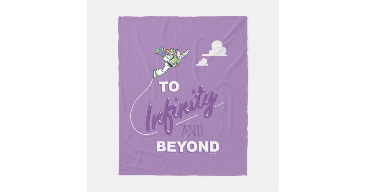 Toy Story | Buzz Flying "To Infinity And Beyond" Fleece Blanket | Zazzle