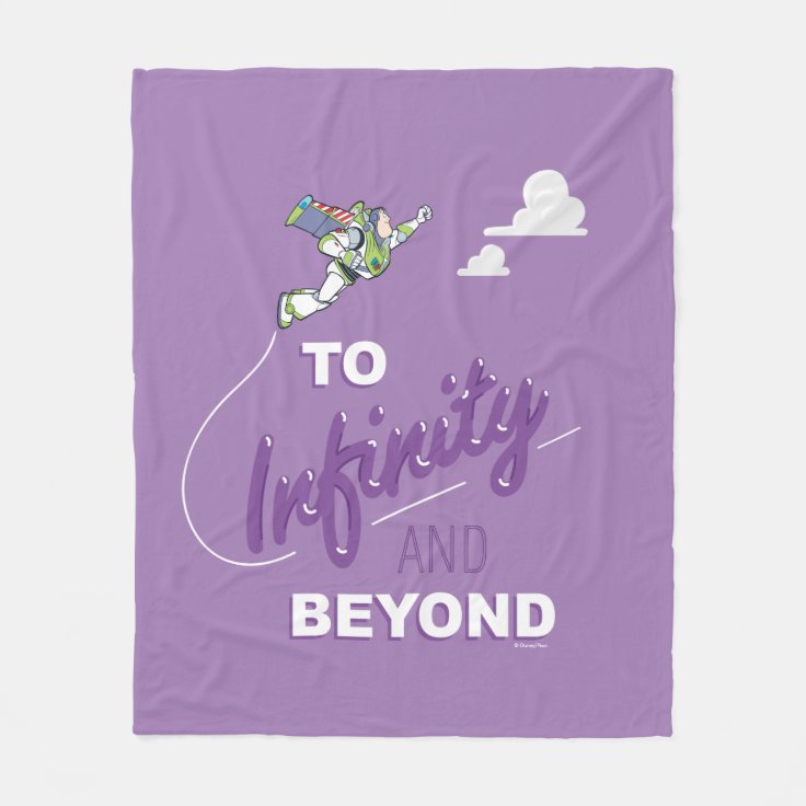 Toy Story | Buzz Flying "To Infinity And Beyond" Fleece Blanket | Zazzle