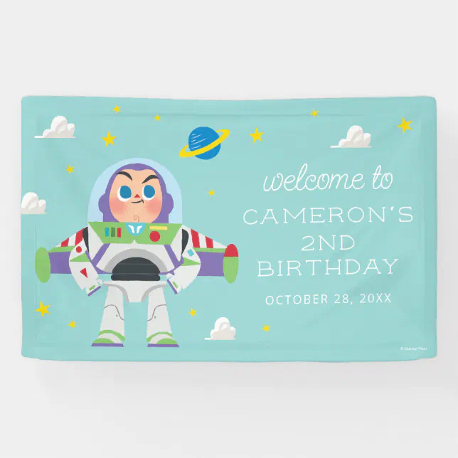 Toy Story | Buzz Lightyear Birthday Banner | Zazzle