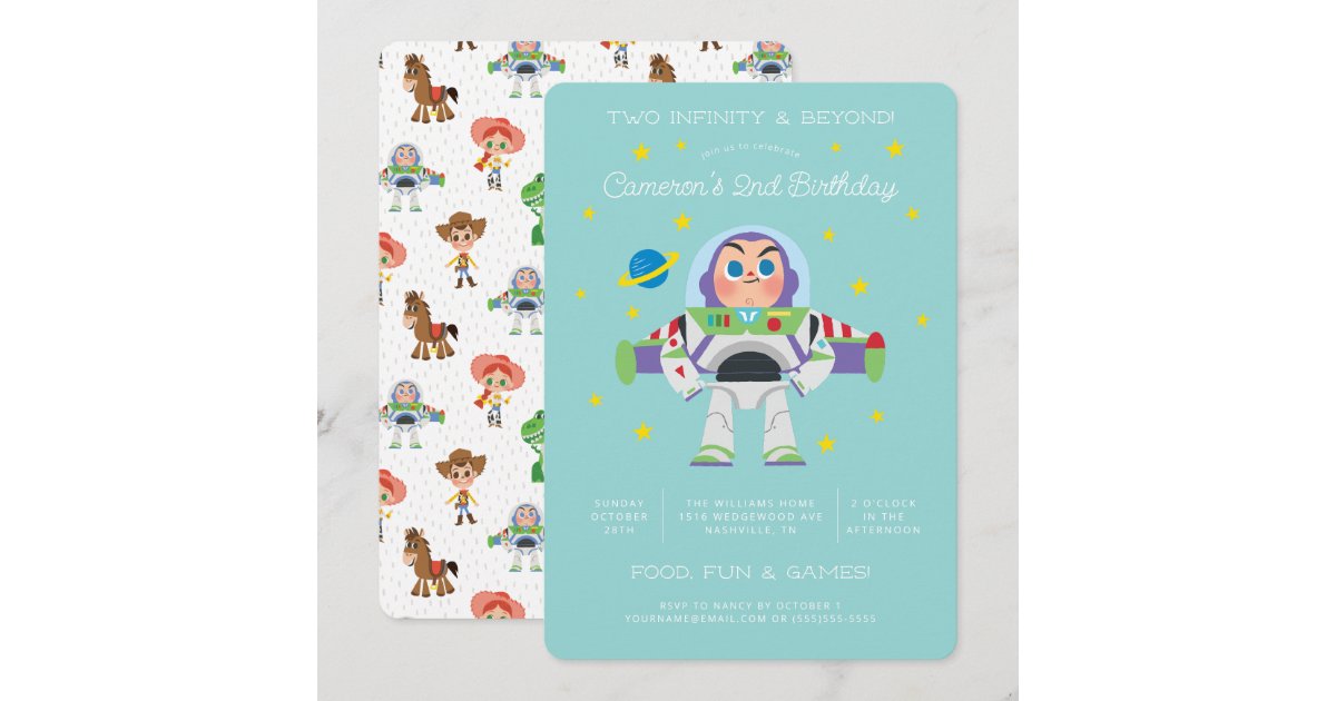 Toy Story | Buzz Lightyear Birthday Invitation | Zazzle