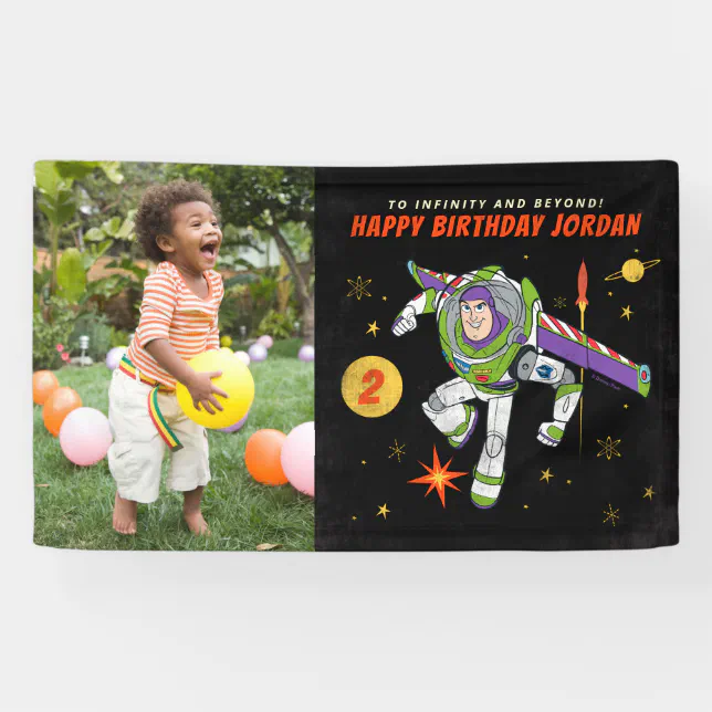 Toy Story Buzz Lightyear Birthday - Photo Banner | Zazzle