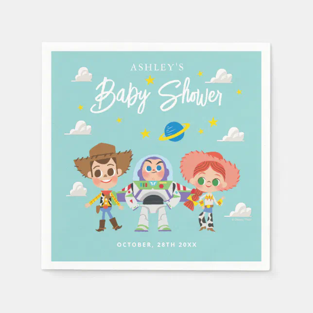 Toy Story Characters Baby Shower Napkins | Zazzle