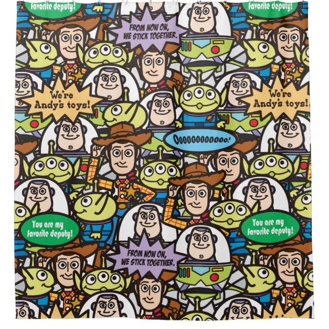 Toy Story | Cute Toy Pattern Shower Curtain | Zazzle